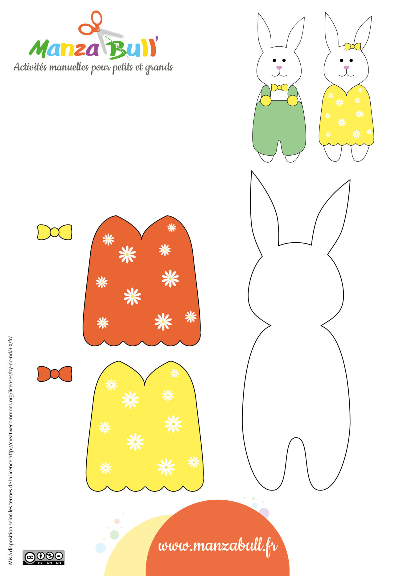 Lapin de Pâques en carton - ManzaBull'