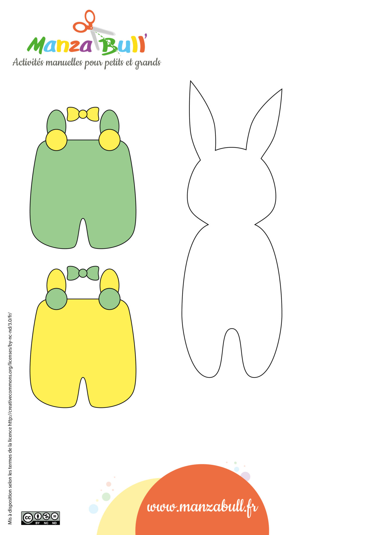 Lapin de Pâques en carton - ManzaBull'