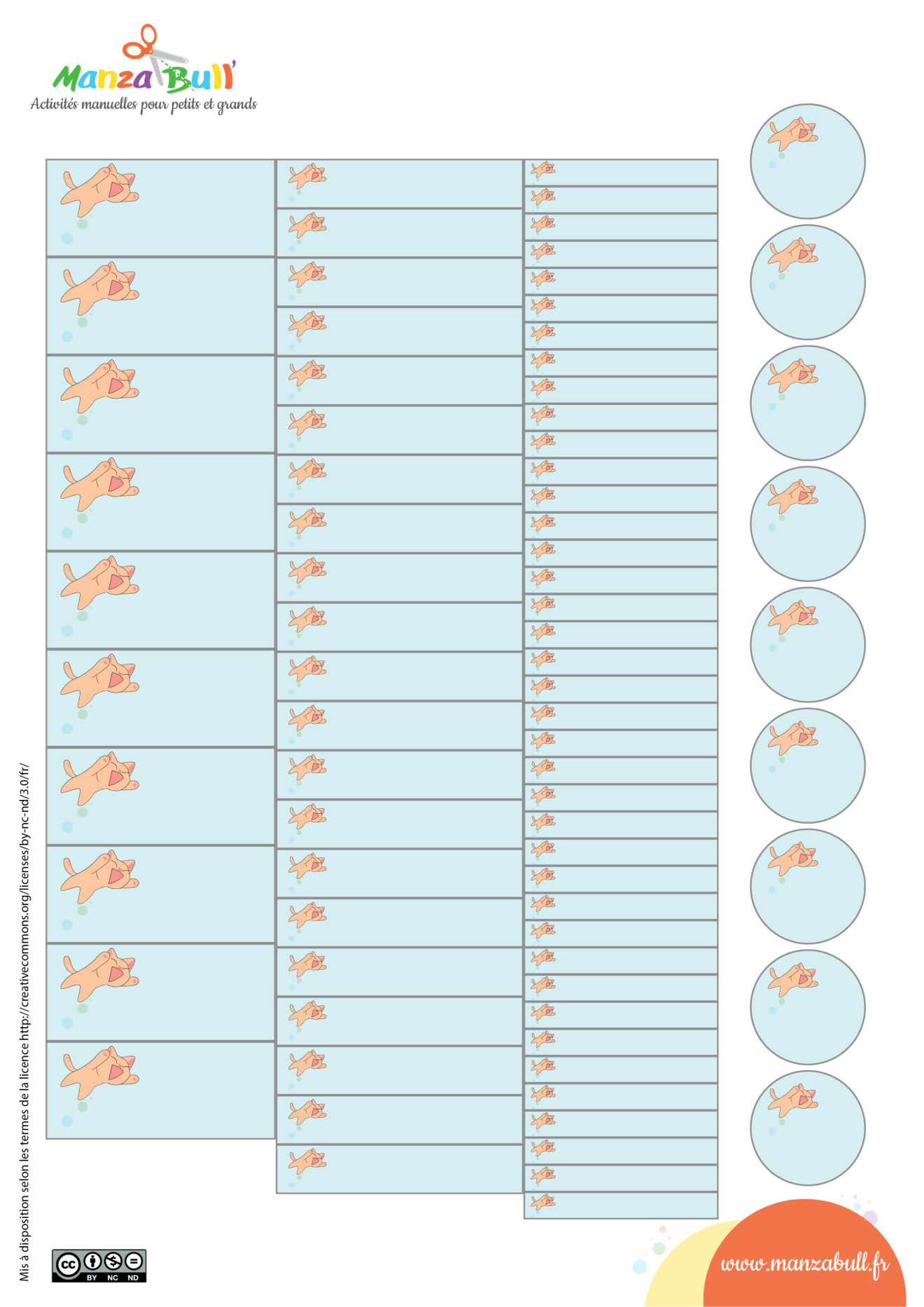 Étiquettes pour la rentrée à imprimer gratuites - ManzaBull'