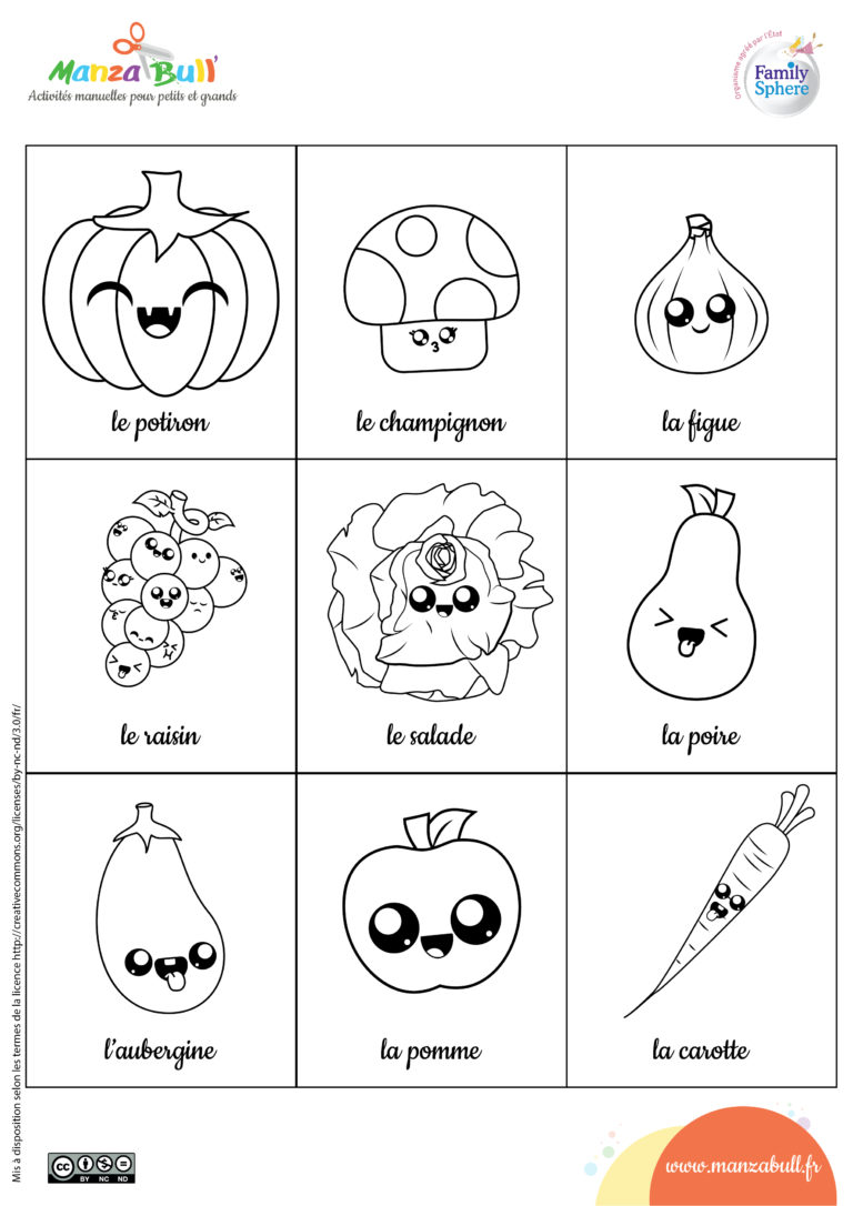 Apprendre les fruits et légumes en s'amusant - ManzaBull'