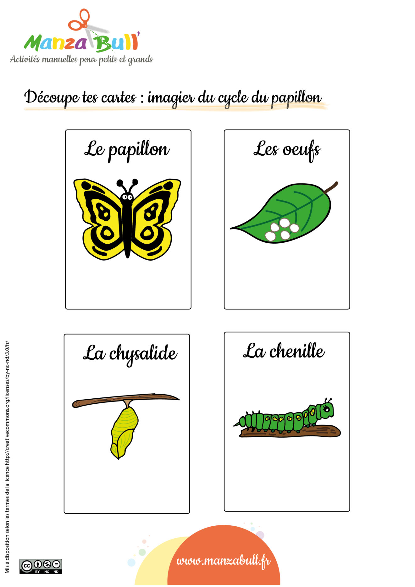 Le papillon : activités manuelles et fiches - ManzaBull'