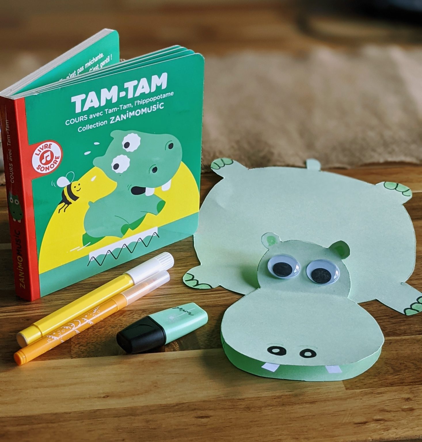 Fabriquer un hippopotame en papier - ManzaBull' -patron à imprimer