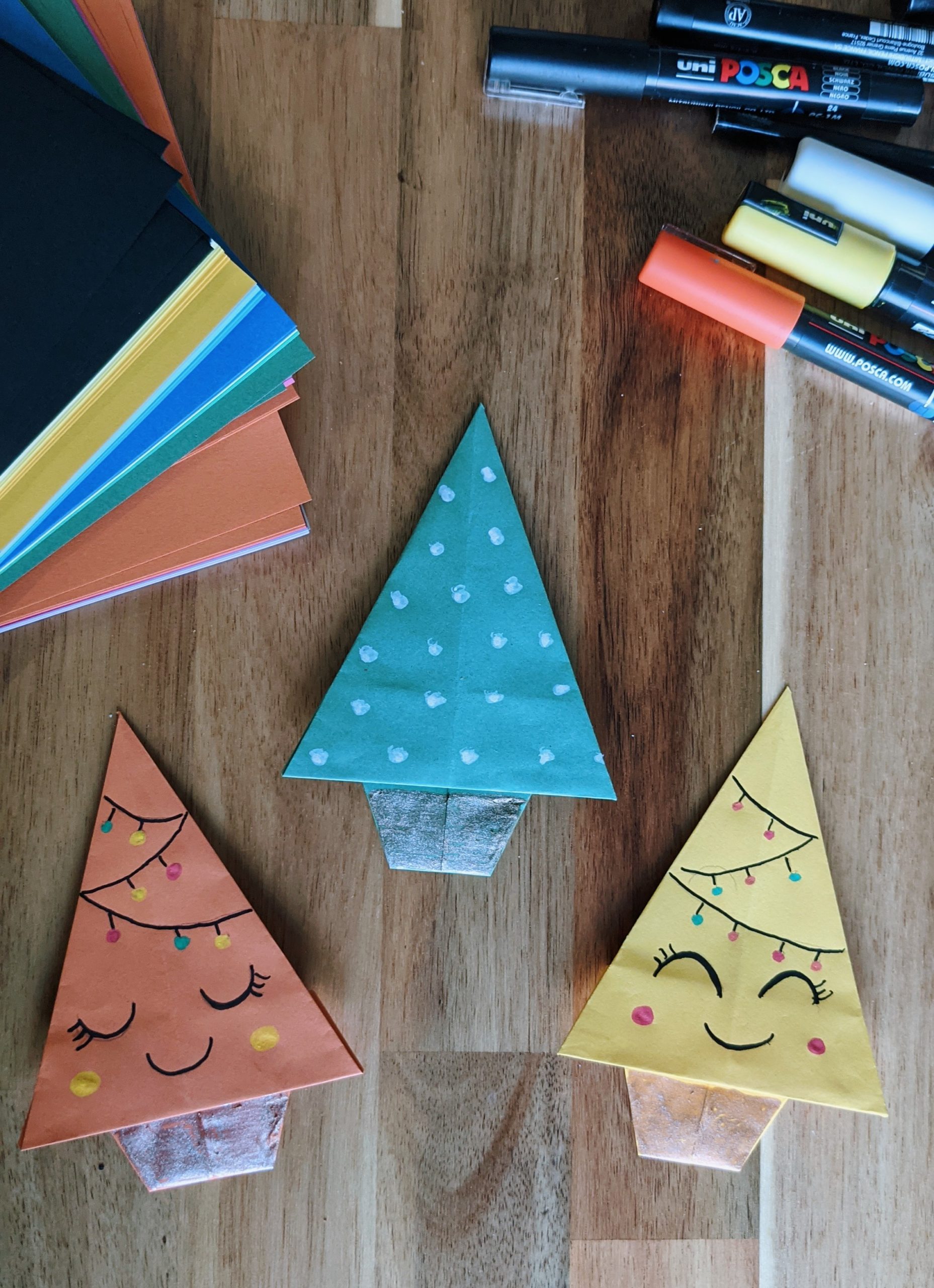 Origami sapin de Noël facile - ManzaBull'