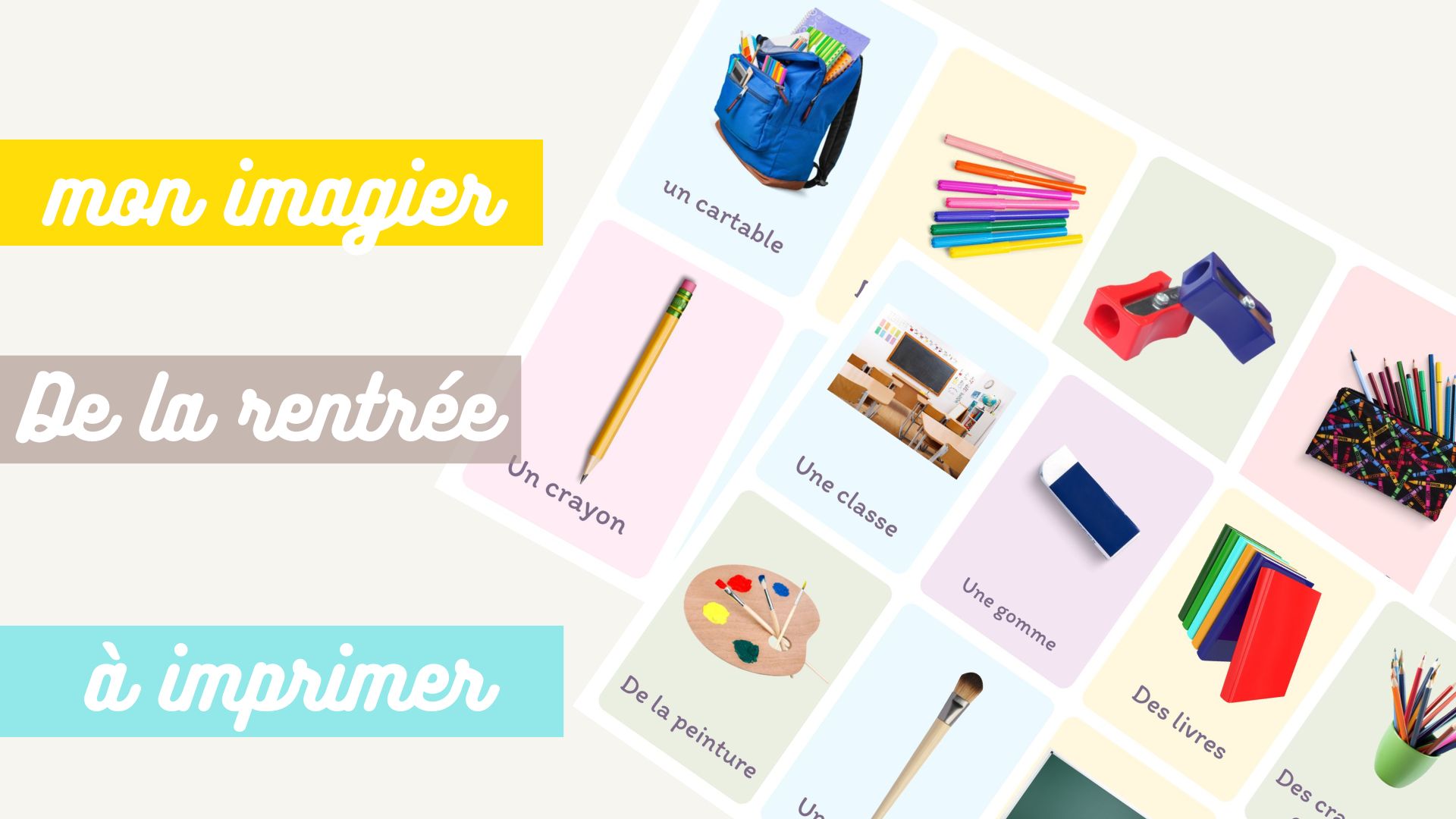 Imagier montessori de l'école - ManzaBull'