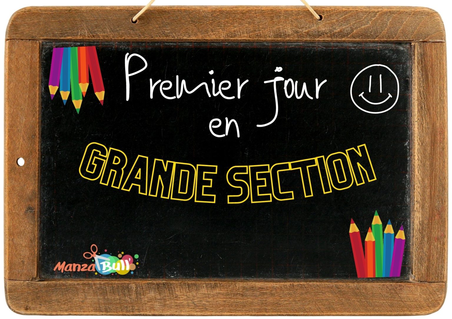 Affiche photo rentrée scolaire - ManzaBull'