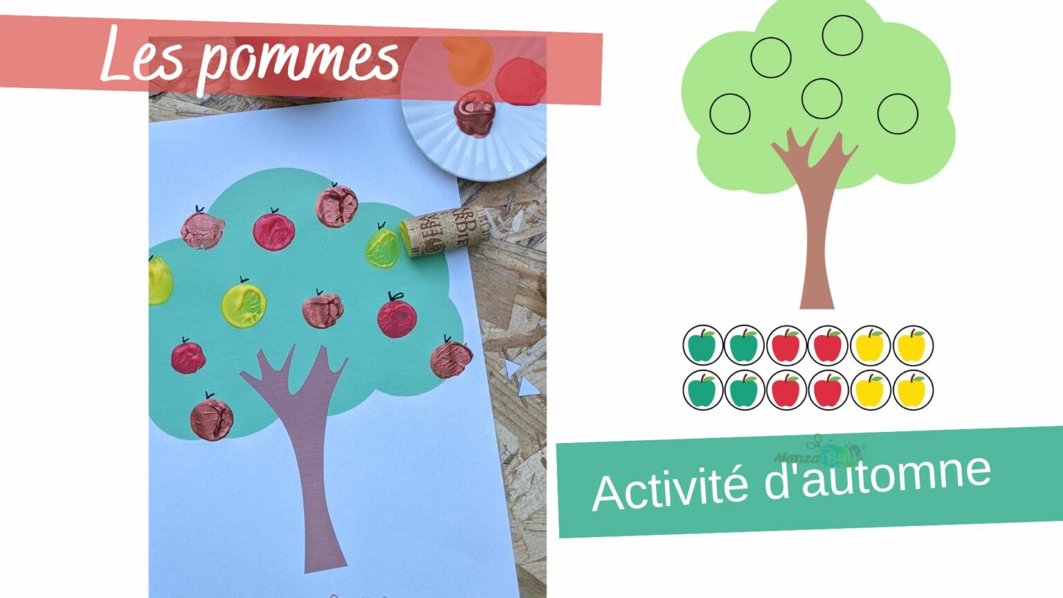Activités manuelles sur thème des pommes - ManzaBull'