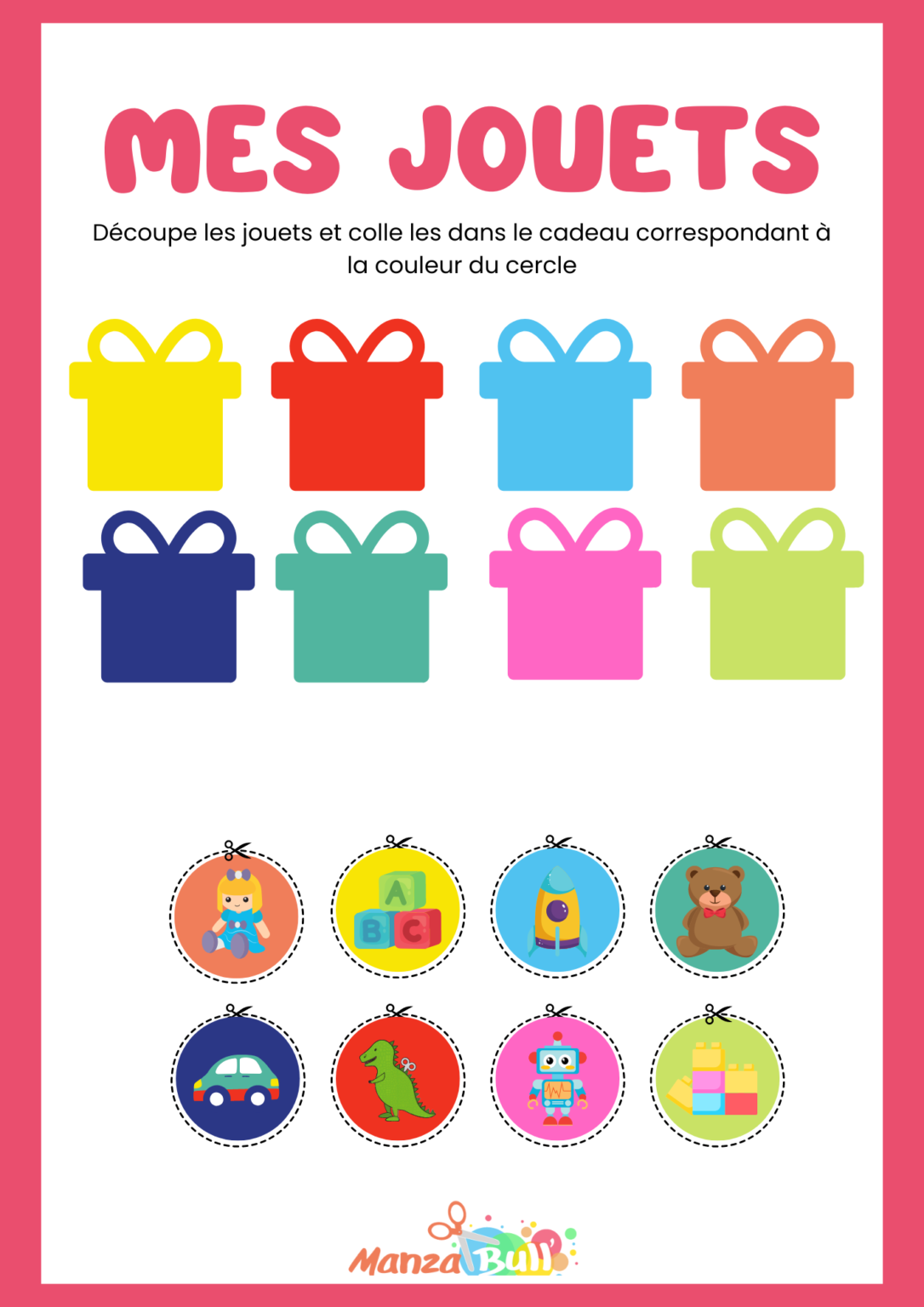 Fiches d'activités de Noël #2 - ManzaBull'