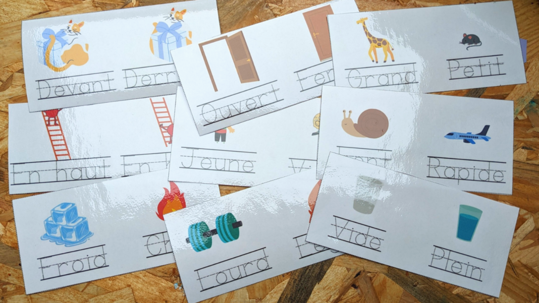 Fiches et jeux sur les contraires - ManzaBull'