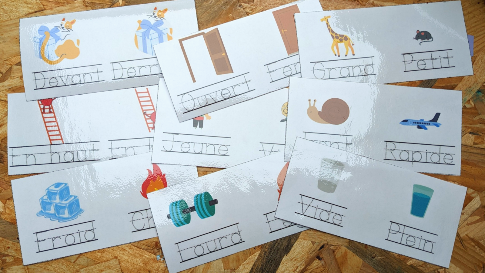 Fiches et jeux sur les contraires - ManzaBull'