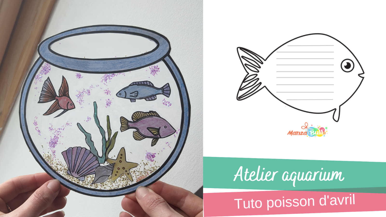 Activité manuelle aquarium à faire avec les enfants - poisson d'avril ...