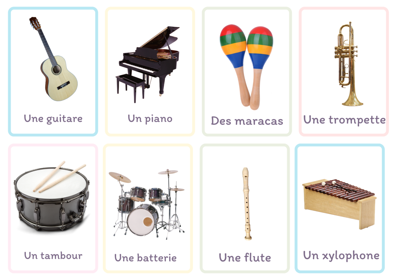Imagier des instruments de musique - ManzaBull' Imagier des instruments de musique - ManzaBull'