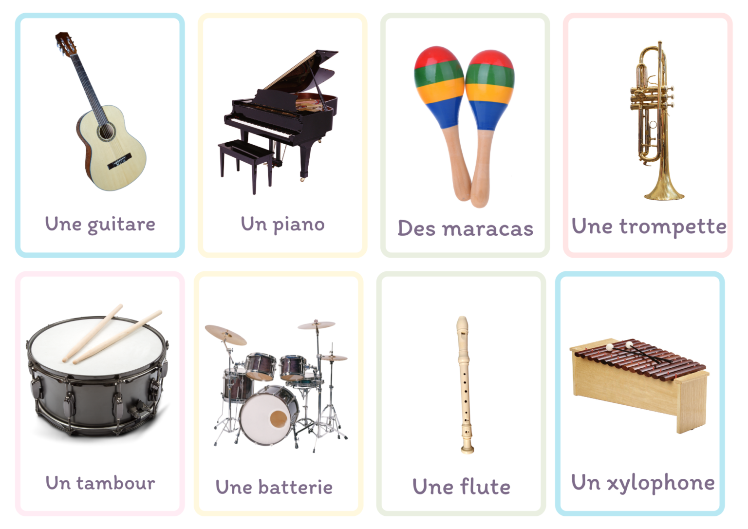 Imagier des instruments de musique - ManzaBull'