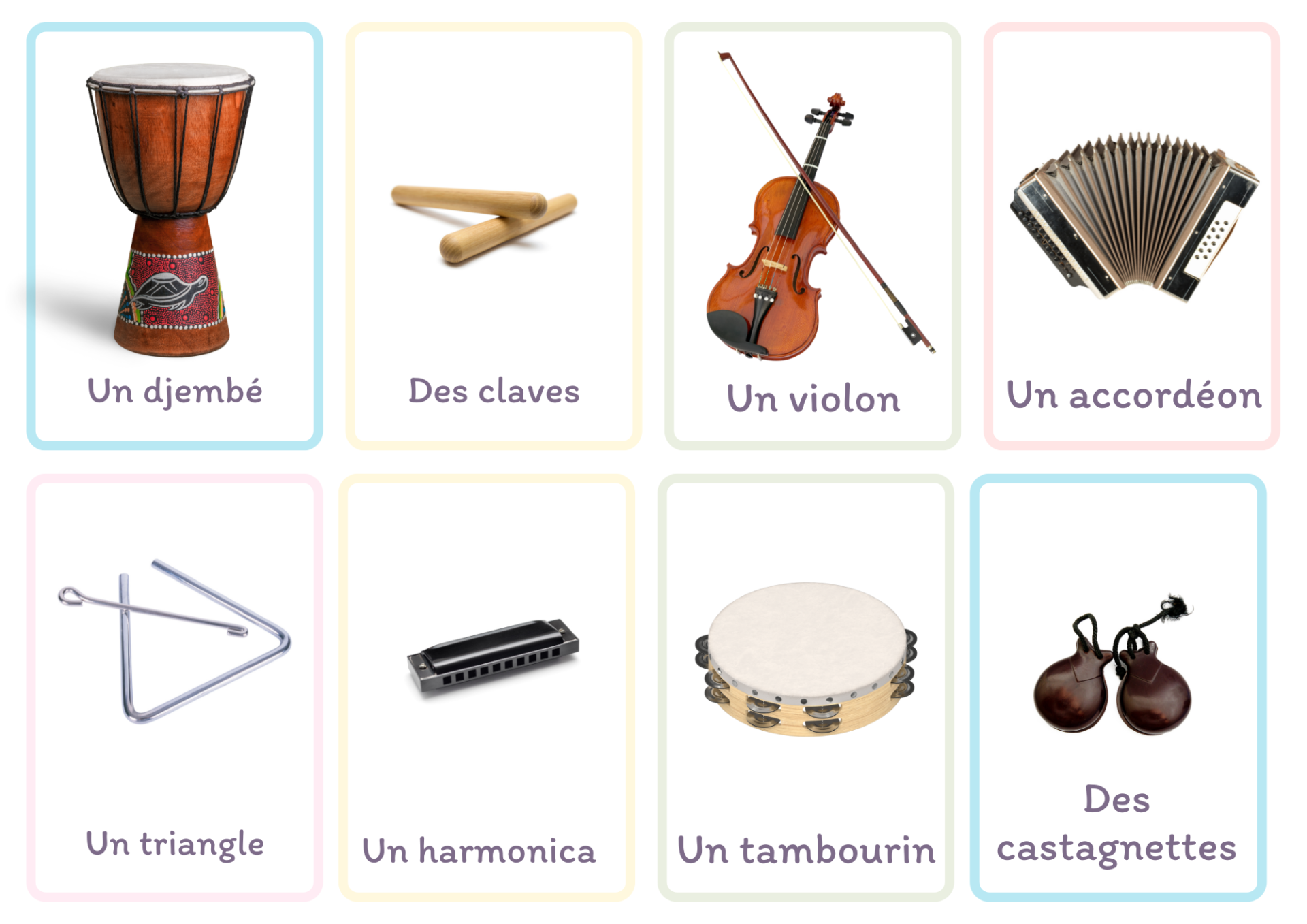 Imagier des instruments de musique - ManzaBull'