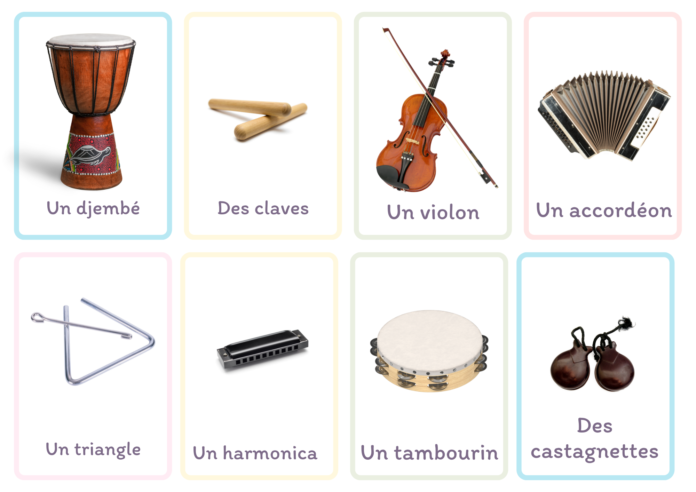 Imagier des instruments de musique - ManzaBull'