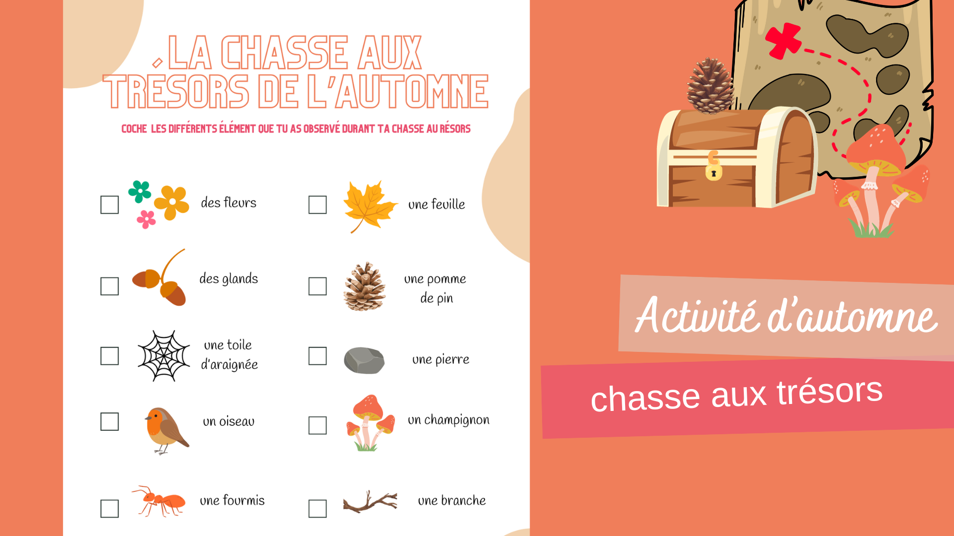 Fiche chasse aux trésors pour l'automne - ManzaBull'