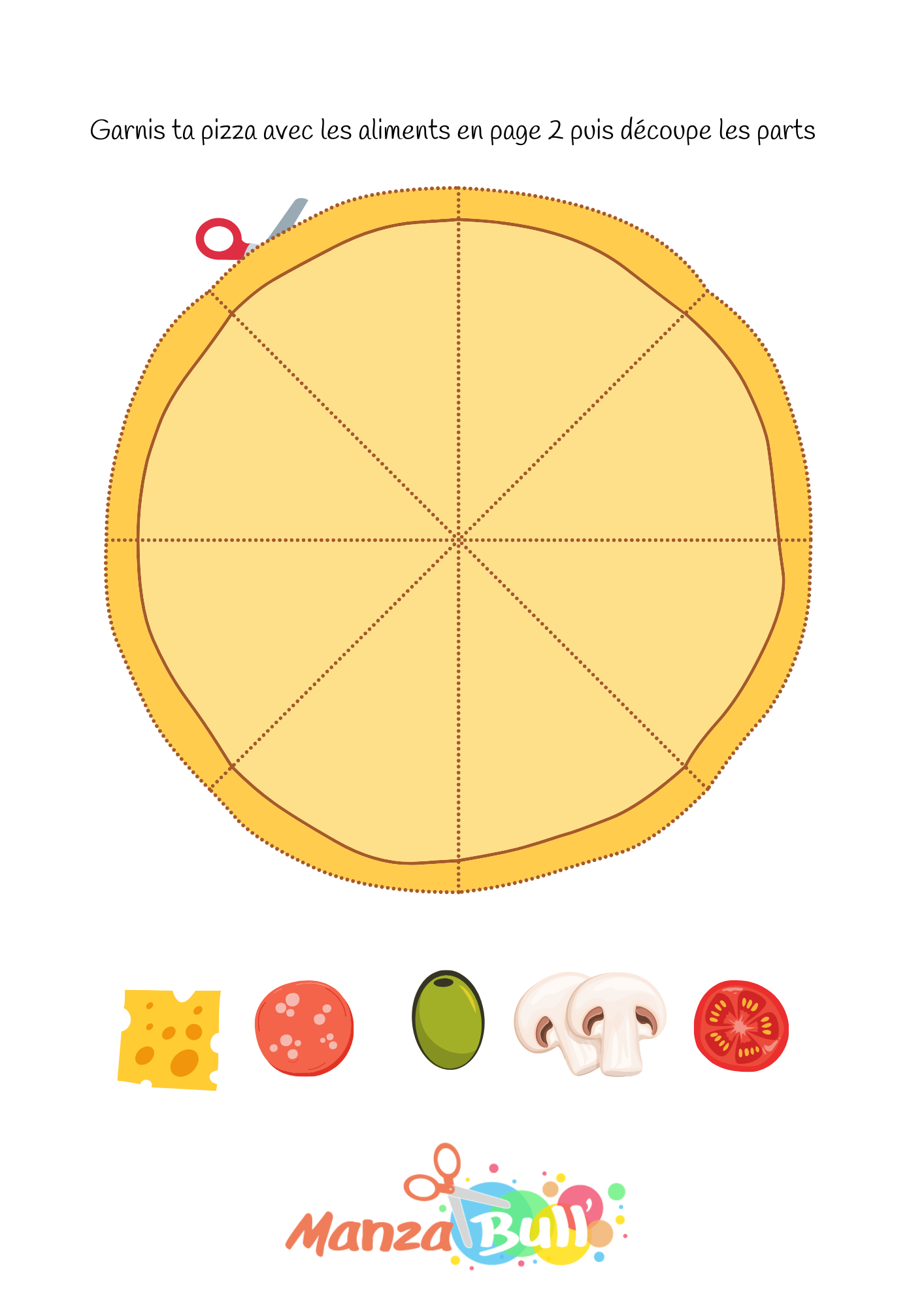Fiches d'activités sur les aliments - ManzaBull'