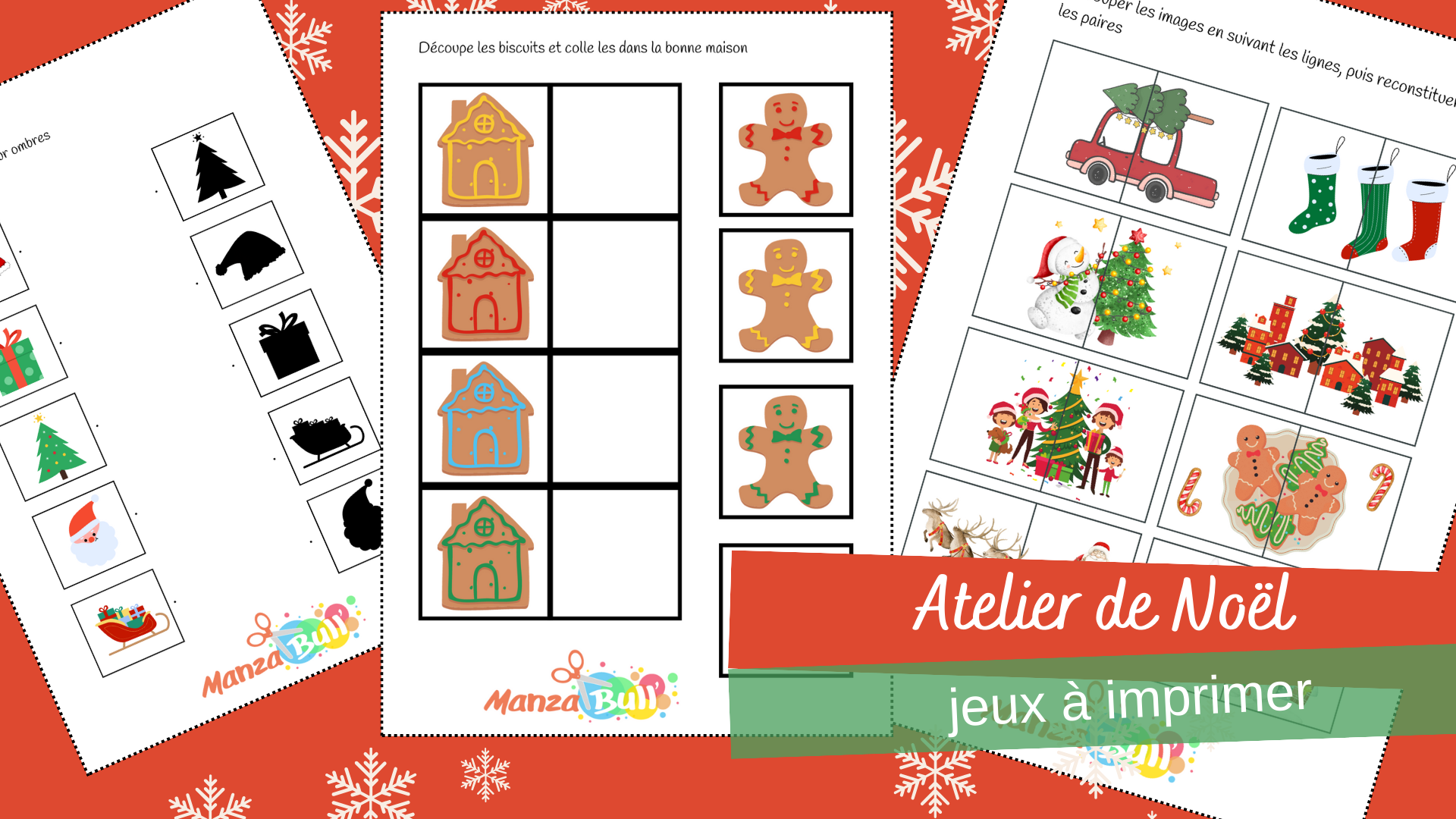 Jeux de Noël à imprimer - ManzaBull'