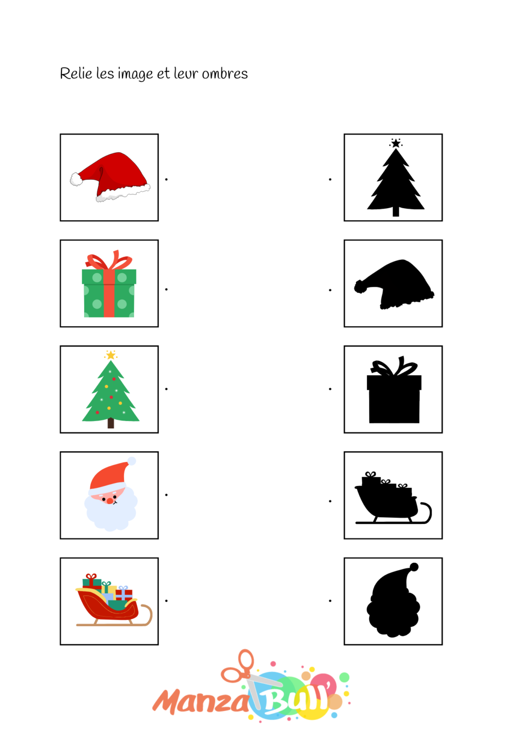 Jeux de Noël à imprimer - ManzaBull'