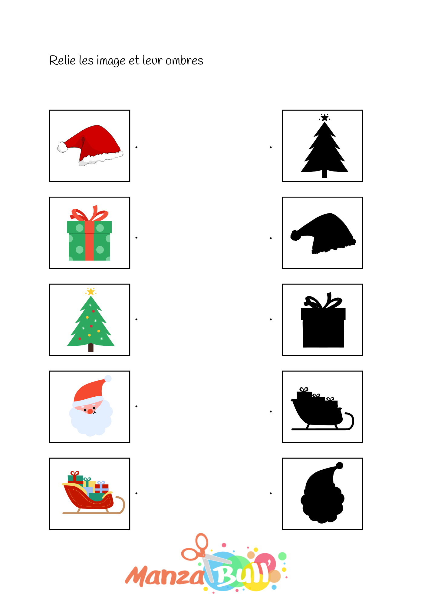 Jeux de Noël à imprimer - ManzaBull'