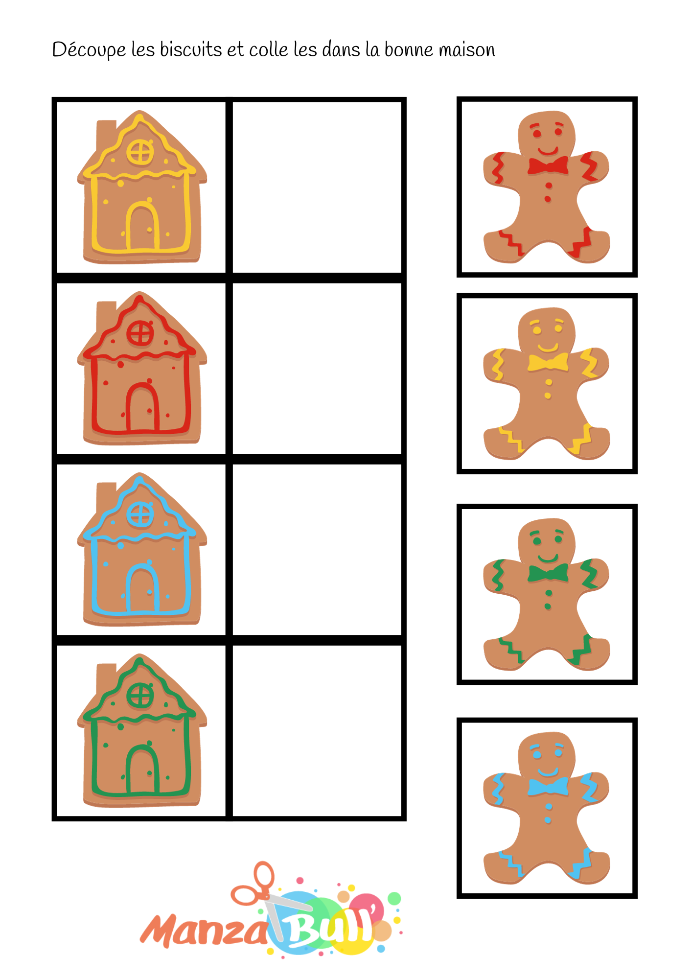 Jeux de Noël à imprimer - ManzaBull'