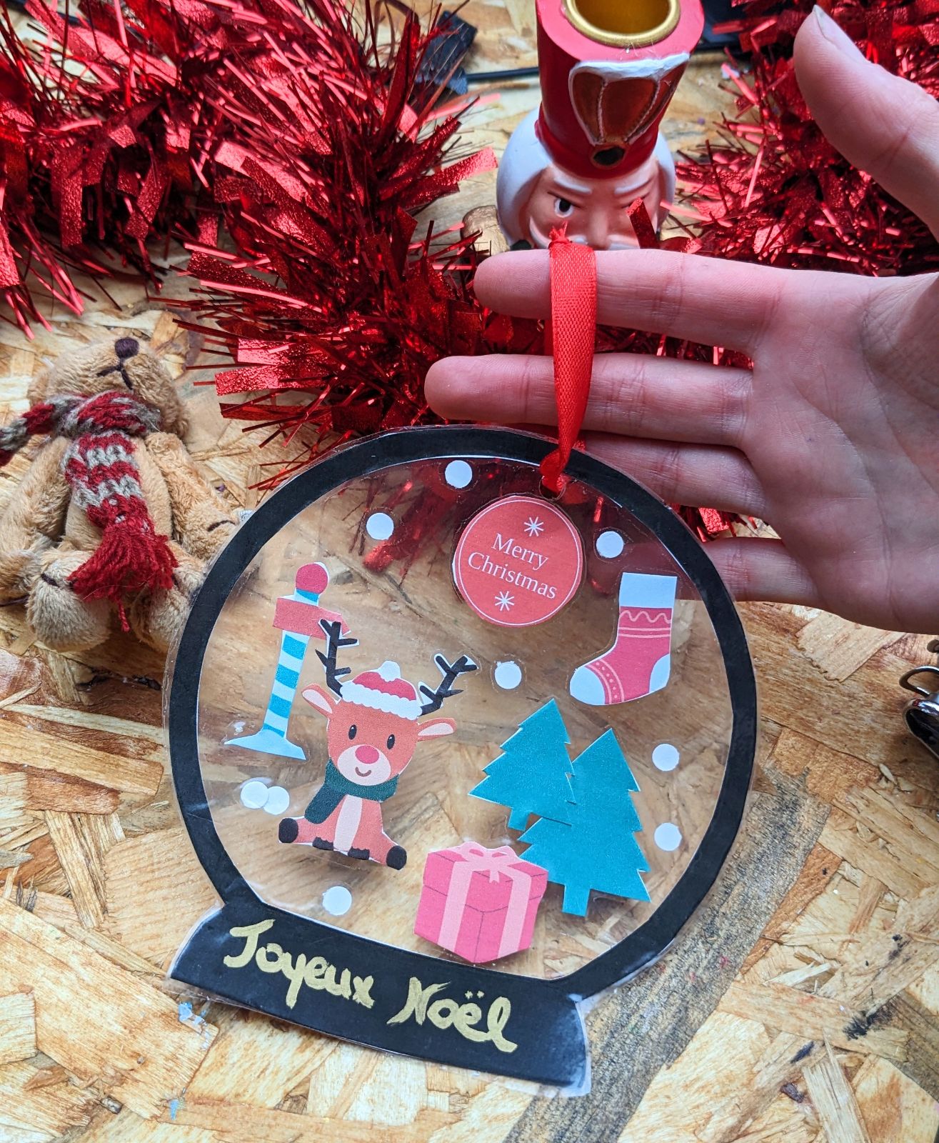 Activité boule à neige de Noël