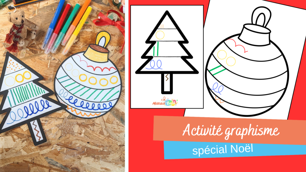 Activité graphisme de Noël - ManzaBull'