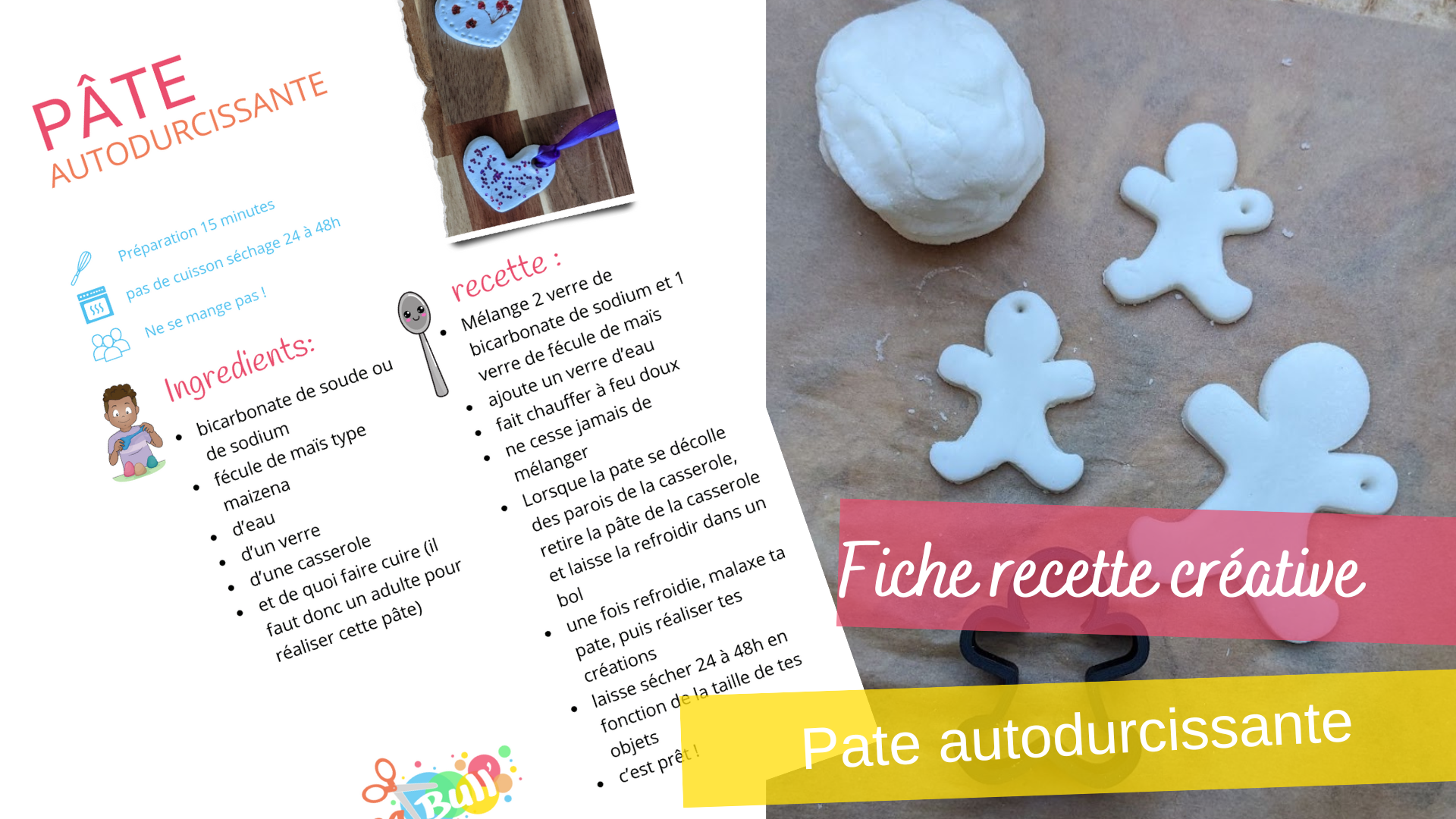 Recette pâte autodurcissante maison - ManzaBull'