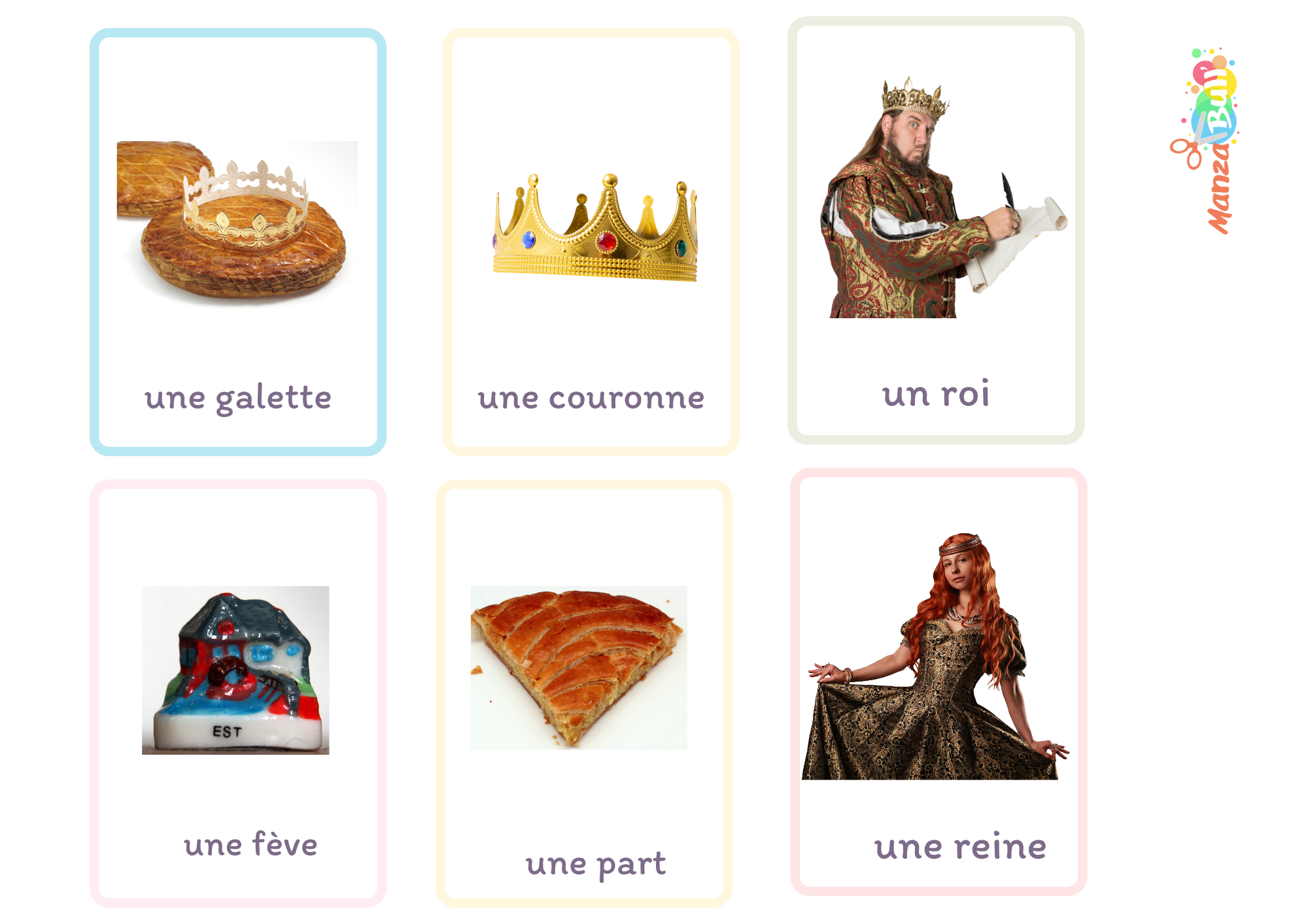 Imagier Galette des rois - ManzaBull'