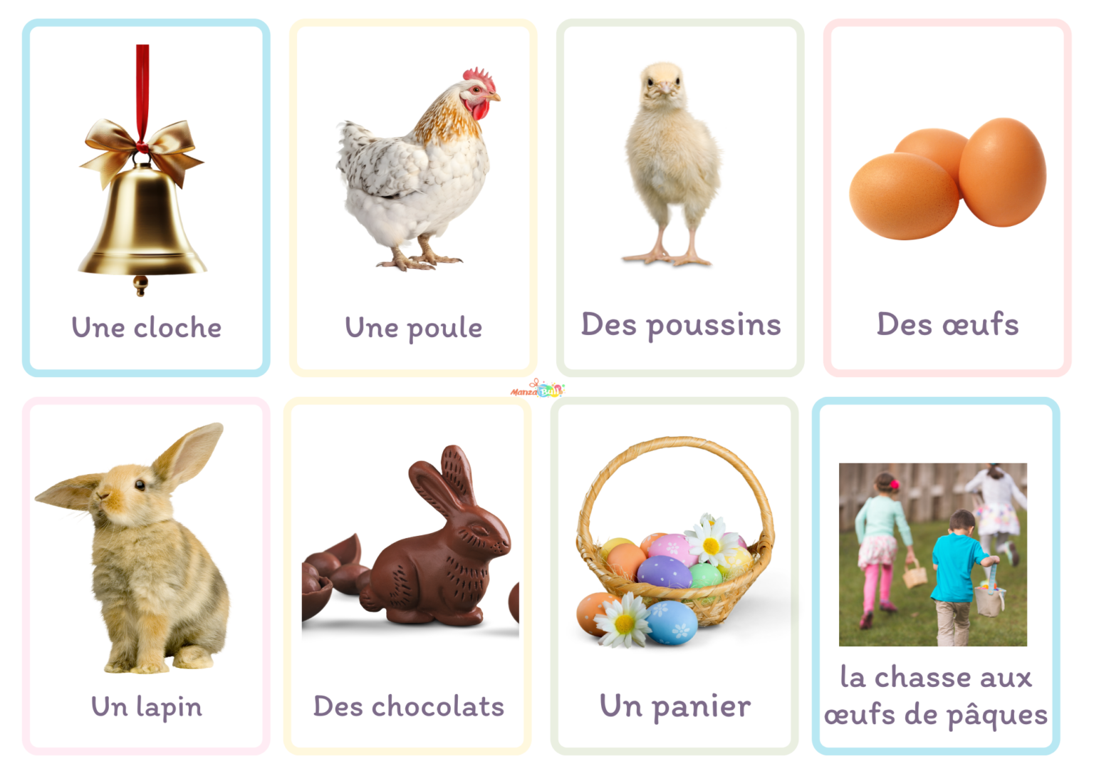 Imagier de Pâques à imprimer - ManzaBull'