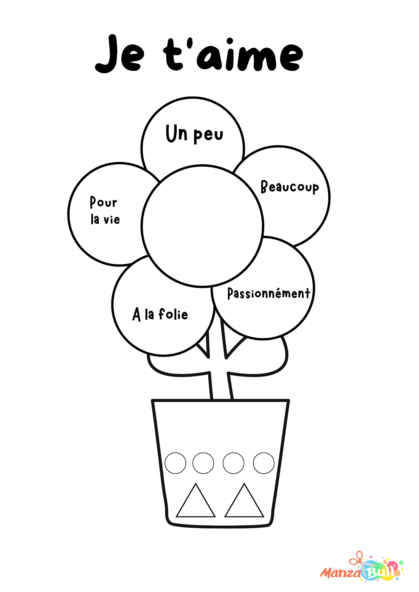 Activité manuelle enfant pour la fête des mères - ManzaBull'