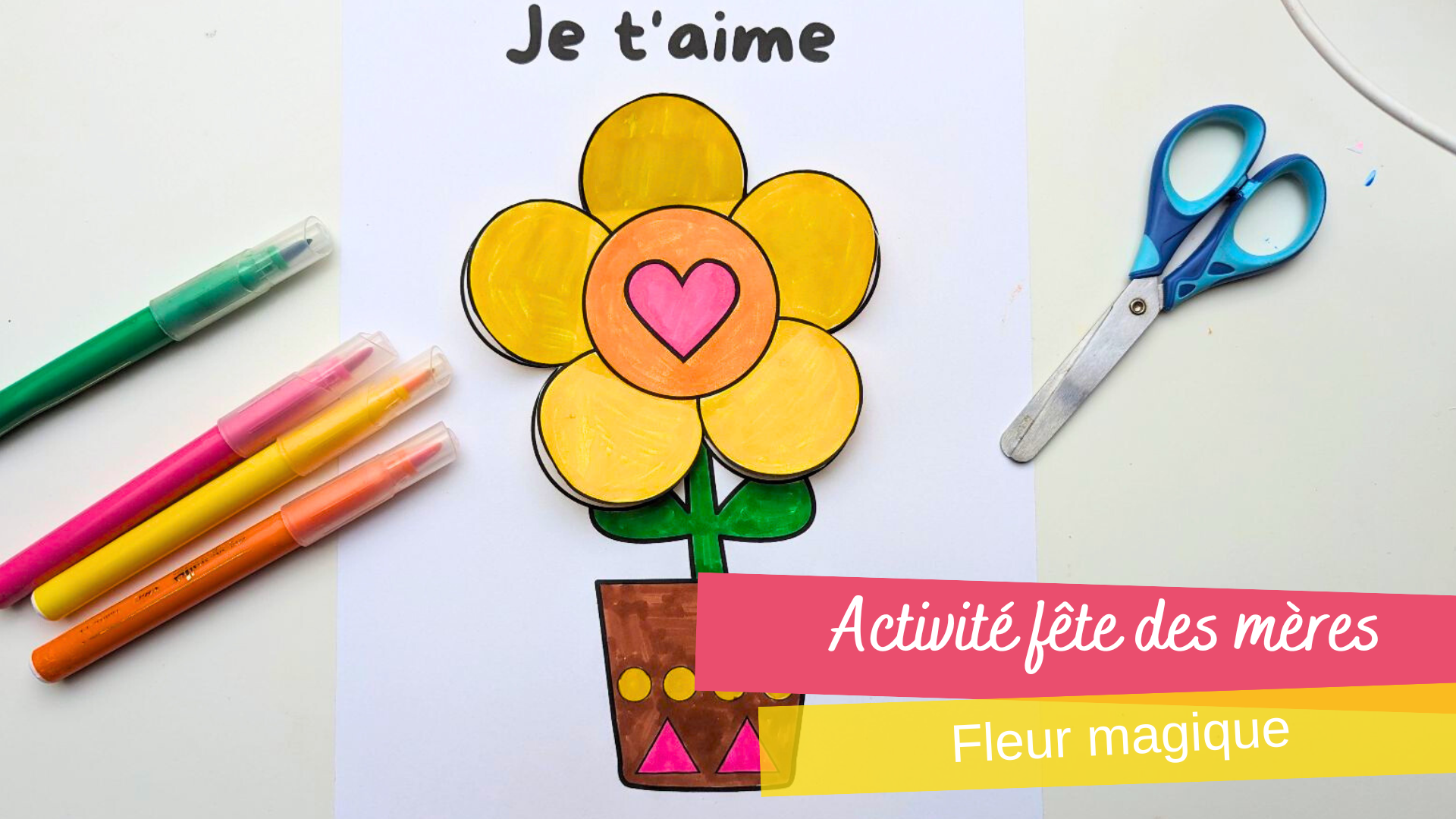 Activité manuelle enfant pour la fête des mères - ManzaBull'