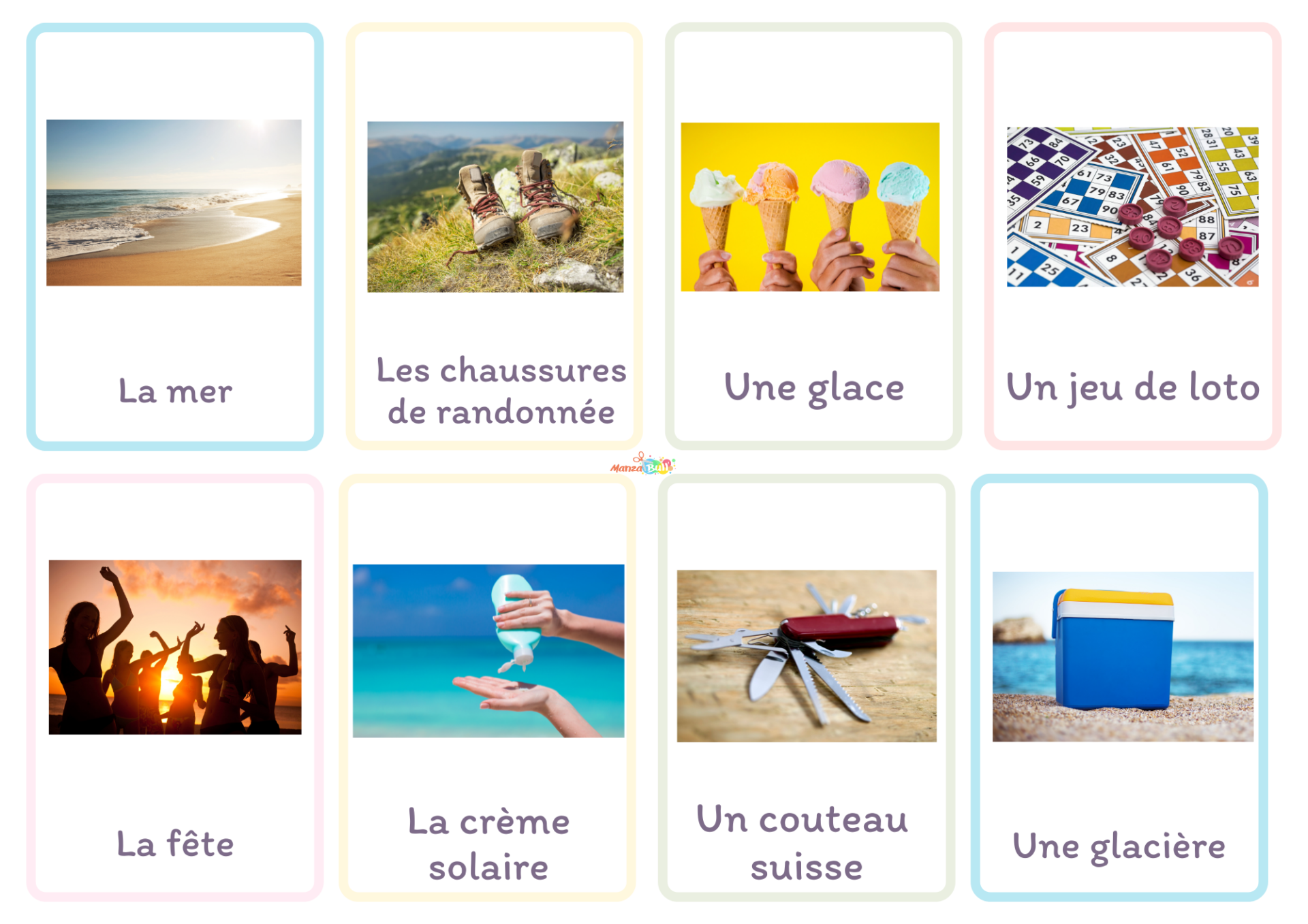 Activités manuelles d'été et fiches pédagogiques sur le thème du ...