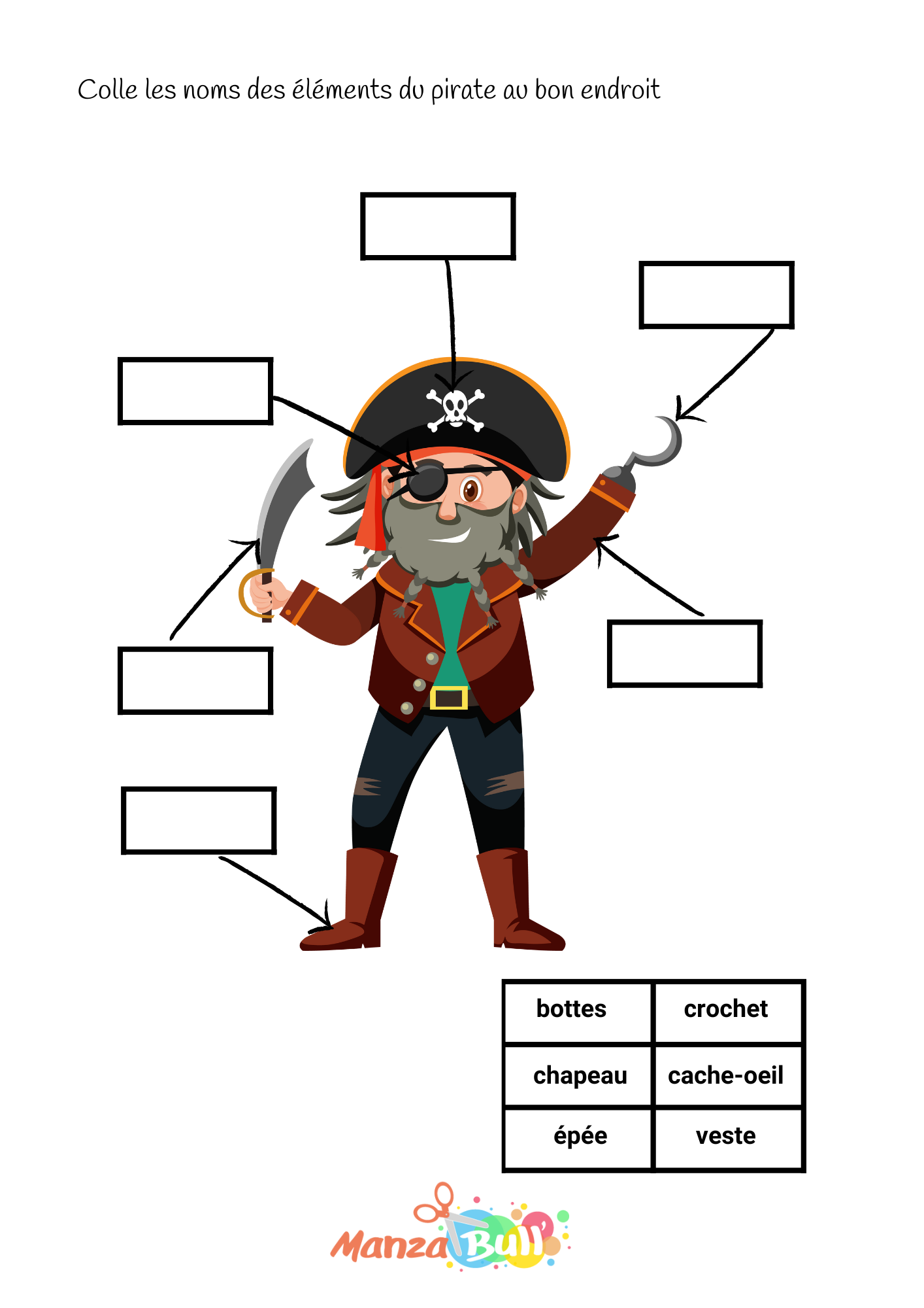 Activités manuelles et fiches pédagogiques sur le thème des pirates ...
