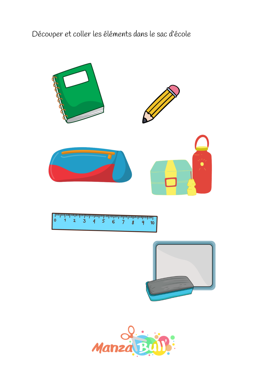 Activité manuelle et pédagogique pour la rentrée scolaire - ManzaBull'