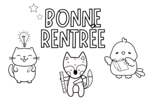 Coloriages pour la rentrée scolaire à imprimer - ManzaBull'