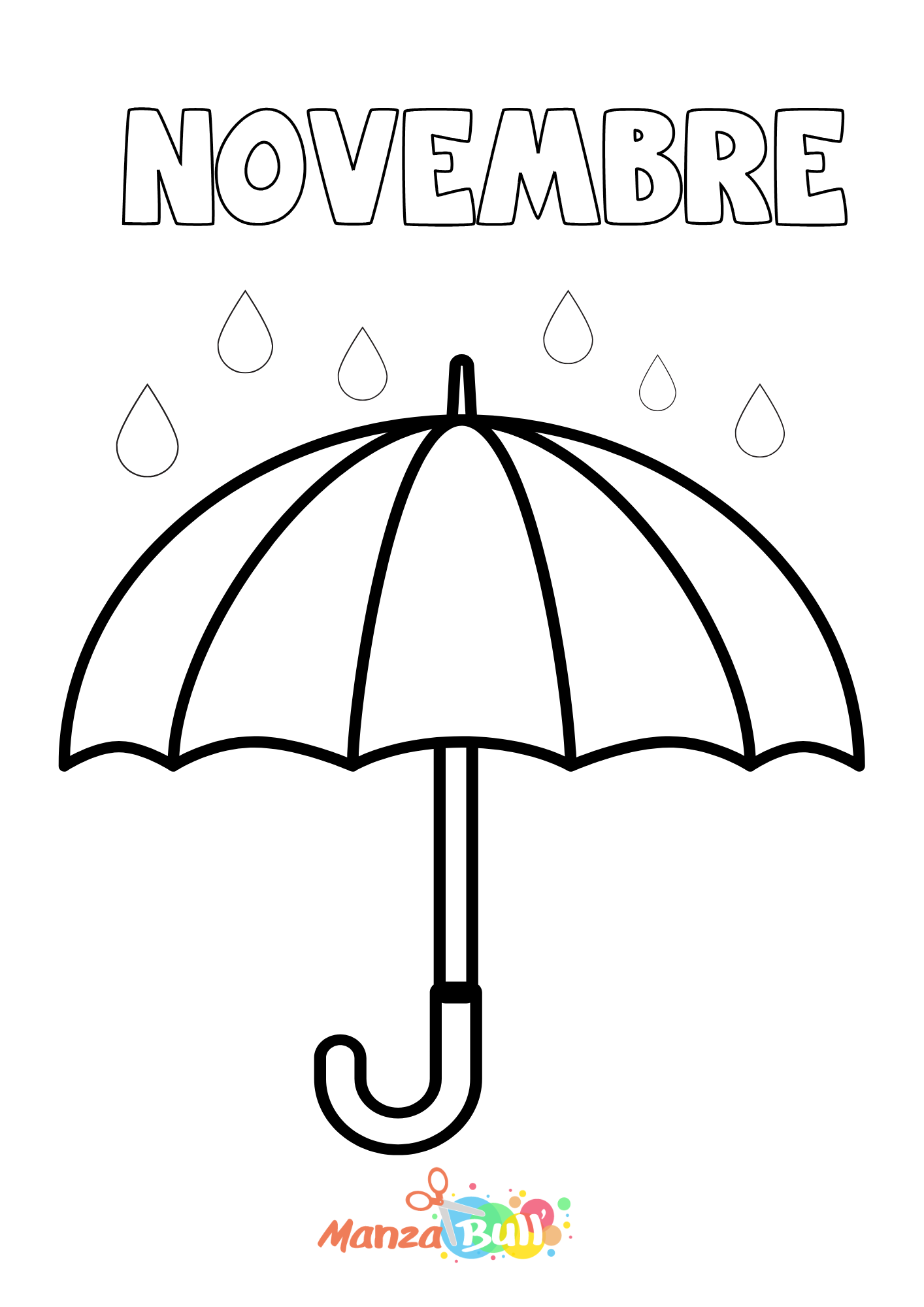 Coloriages de Novembre gratuits à imprimer - ManzaBull'