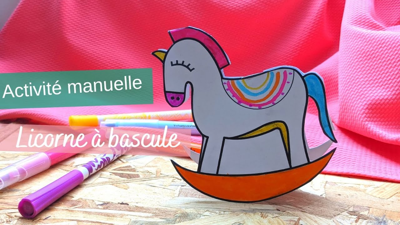 Activité manuelle : licorne à bascule - ManzaBull'